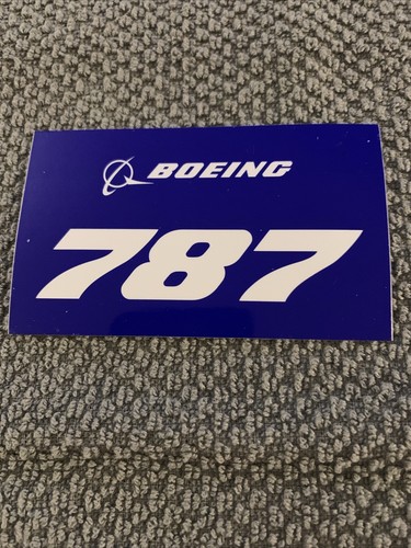 Boeing 787 Dreamliner B787 Rectangle Decal / Sticker with Boeing Logo ...
