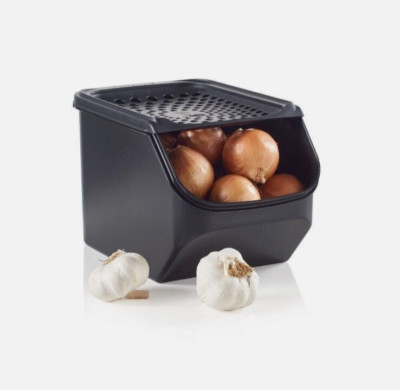 Tupperware Modular Mate Garlic Onion Potato Keeper 5.5L 4013B-1 Black ...