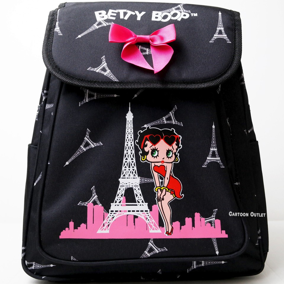 Betty Boop Backpack Purse 12" Carry Lady Tote Bag Birthday Gift Eiffel ...
