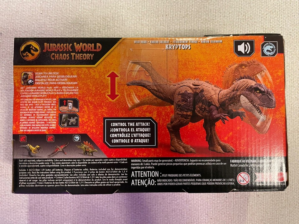 Jurassic World Chaos Theory Wild Roar Kryptops Mattel - NEW SEALED | eBay