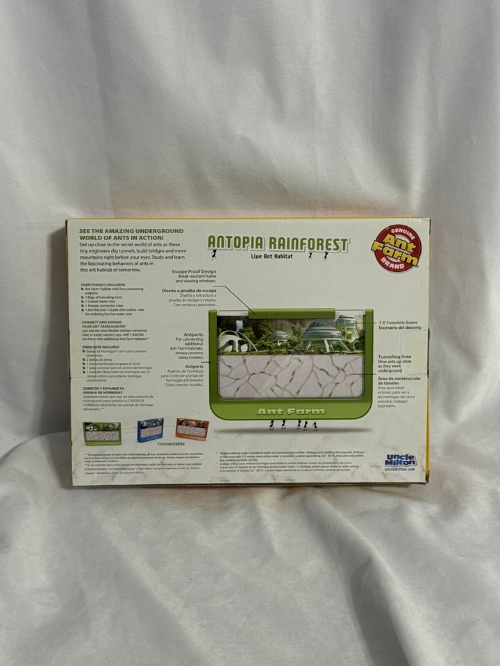 UNCLE MILTON THE ORIGINAL ANTOPIA RAINFOREST ANT HABITAT | eBay
