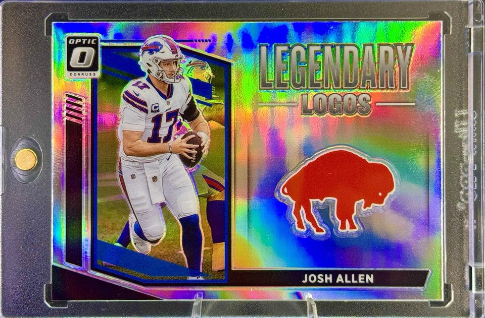 Josh Allen LOGO REFRACTOR INSERT PANINI OPTIC CARD BILLS MINT MVP | eBay