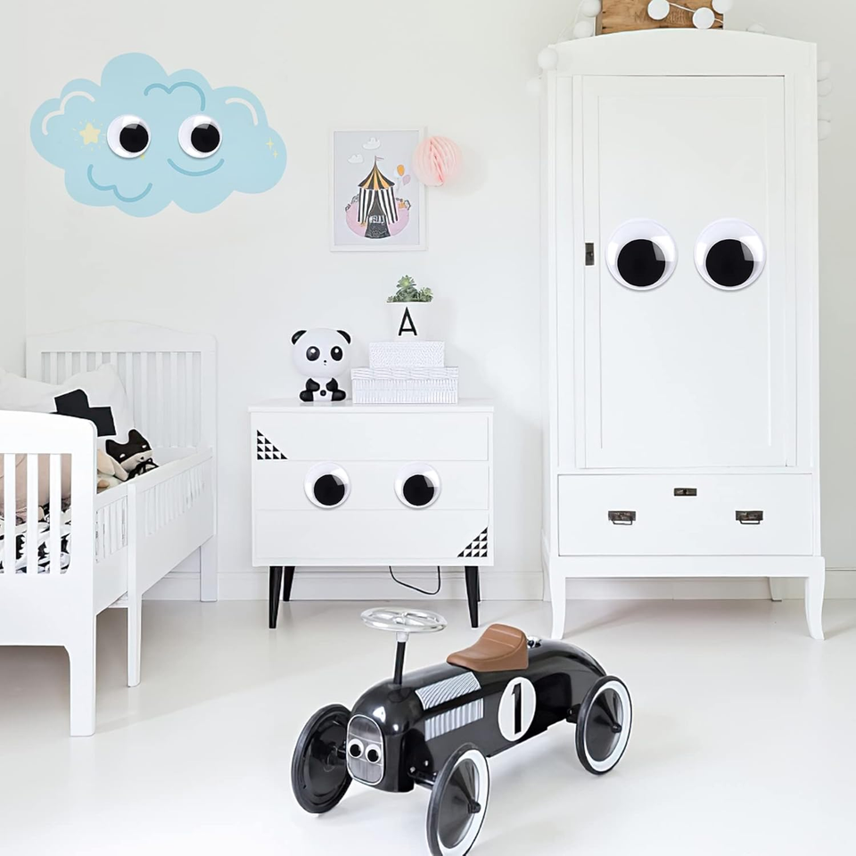 6 Pieces Googly Wiggle Eyes, Google Eyes Self Adhesive Googlie Craft ...
