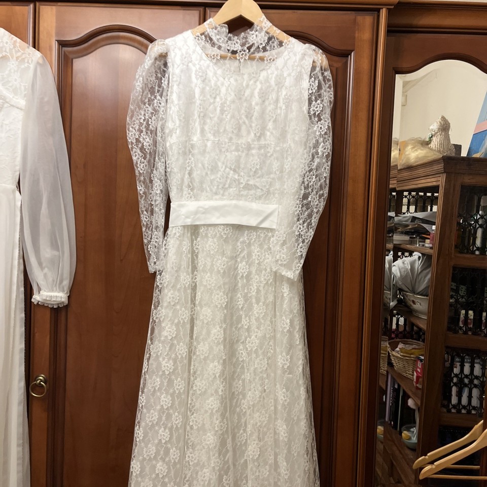 Vintage 1970s Wedding Dress / stag / drag / ball gown / hen 12/14 ...