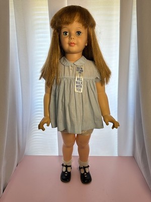 VINTAGE Ideal Patti Play Pal Doll 35" G-35 Strawberry Blonde Redhead ...