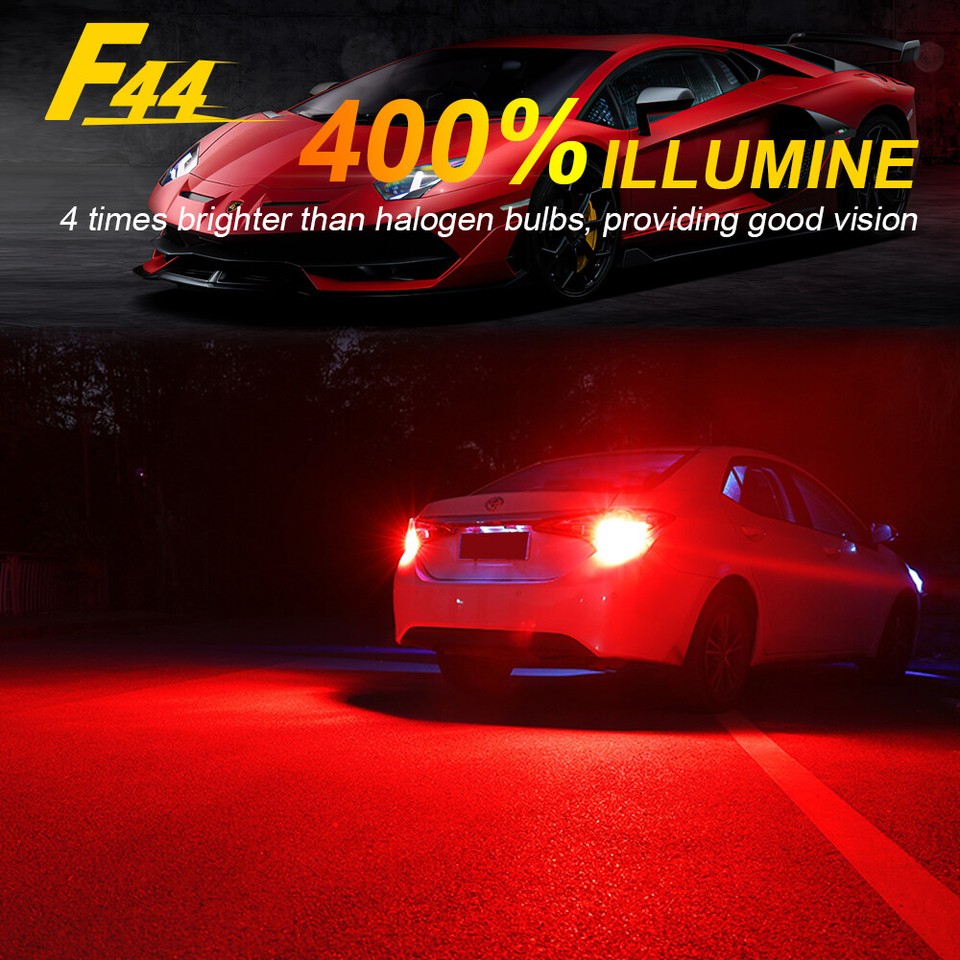 2PC 1156 Red LED Strobe Flash Brake Tail Light Lamp Bulb For BMW E46 ...