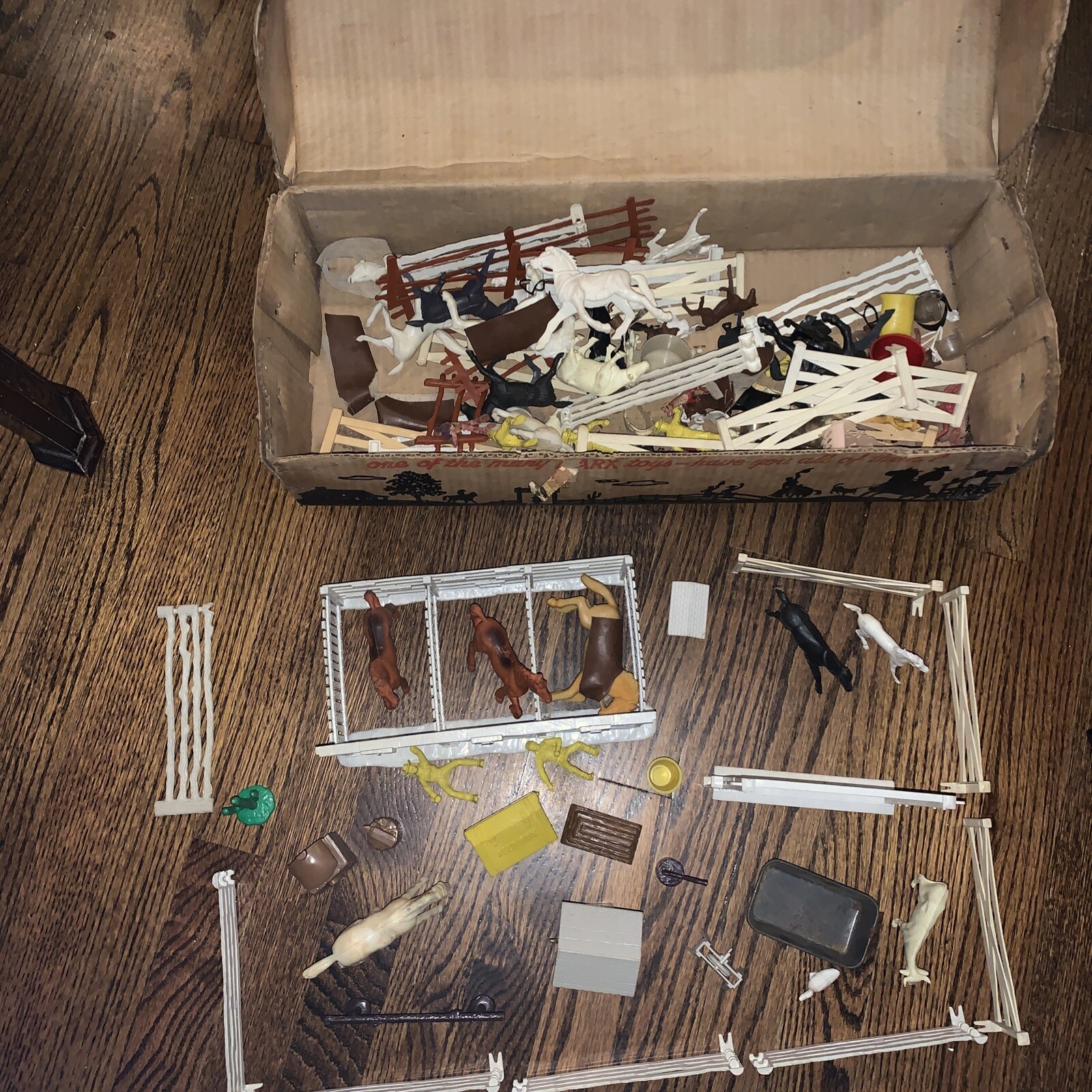 Marx 1950's Roy Rogers Rodeo Ranch Playset #3992 w/ Double R Bar Ranch ...