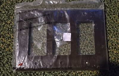 Cooper Black 3-Gang Decorator UNBREAKABLE Mid-Size Wallplate Rocker ...