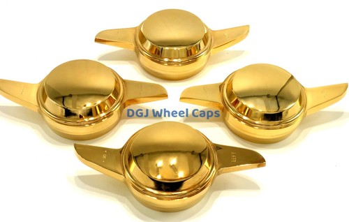 2 Bar Smooth Gold Knock-offs Spinners for Lowrider Wire Wheels | eBay