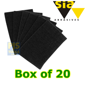 20 x Sia scotchbrite type black silicone carbide stainless finishing ...