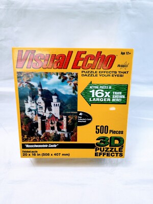 Neuschwanstein Castle 500 piece 3D Jigsaw Puzzle Hobbico Visual Echo | eBay