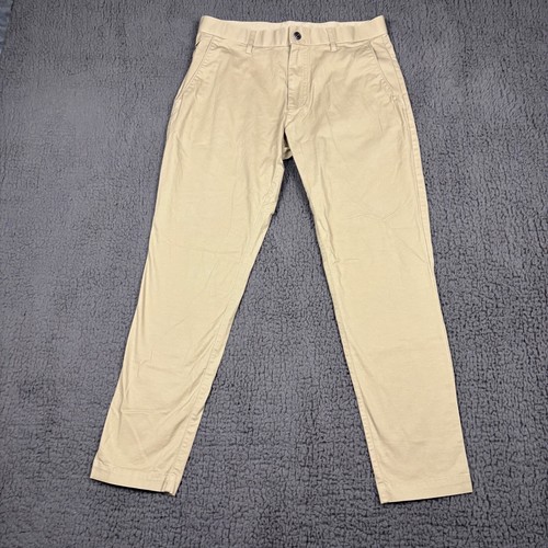 Fabletics Mens Pants 32x28* High Side Chino Brown Stretch Performance ...