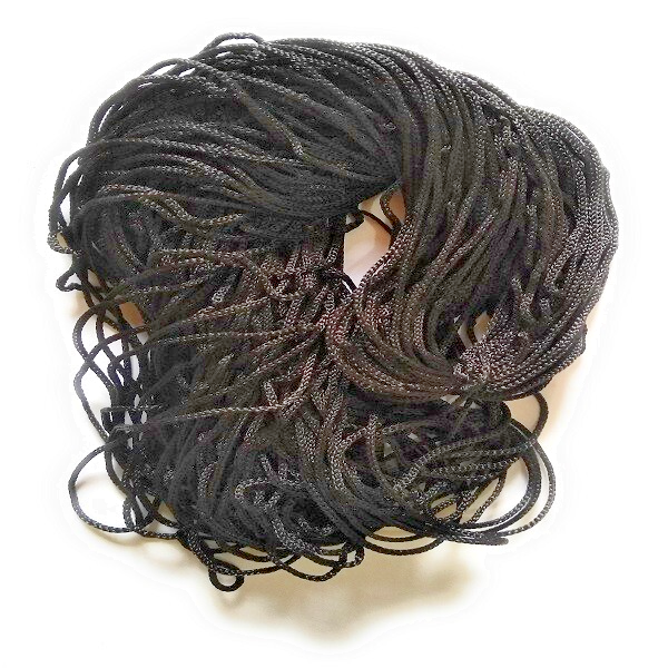 black Silk Thread for DIY Jewelry & Home Décor – Ideal for Beading, 4o ...