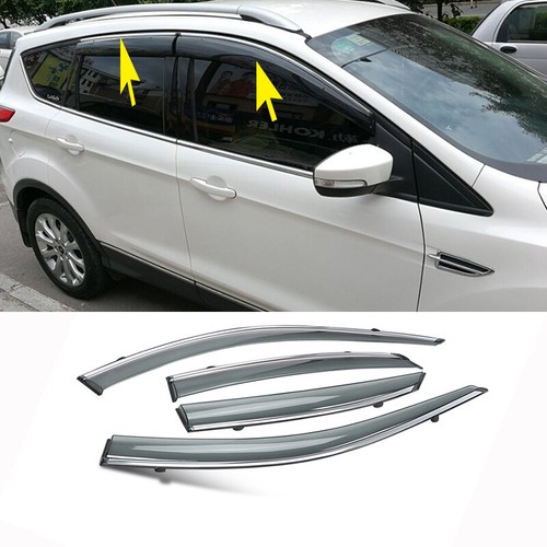 For Ford Escape 2013-2019 Car Window Visor Deflectors Sun Guard Rain ...