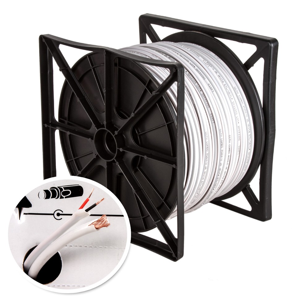 RG59 Siamese Coaxial Cable Camera CCTV 20AWG + 18/2 Security Power ...