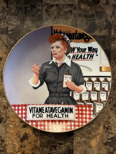 1989 I Love Lucy "It's Just Like Candy" Decorative Plate,Hamilton ...