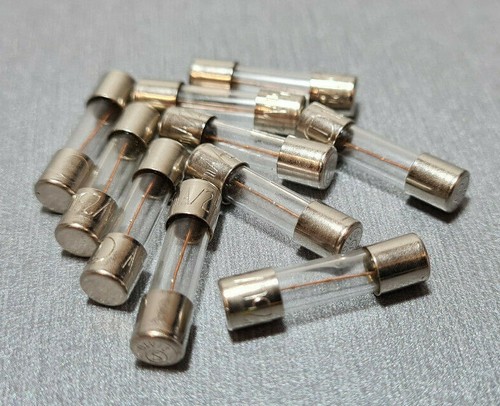 10Pcs 125mA T125mA Glass Fuse M205 5mm x 20mm Slow Blow 250V AUSTRALUX ...