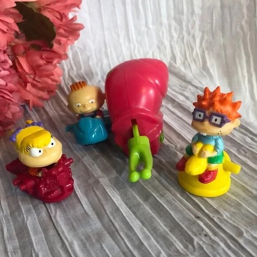 Vintage RUGRATS plastic set of 3 toys action figures Tommy Chuckie ...