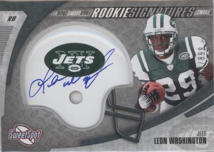 2006 Sweet Spot - Rookie Signatures Leon Washington #232 /899 (AU, RC ...