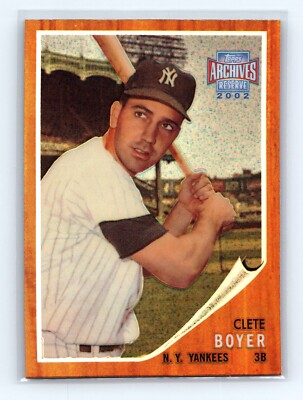 2002 Topps Archives Reserve #23 Clete Boyer New York Yankees Card | eBay