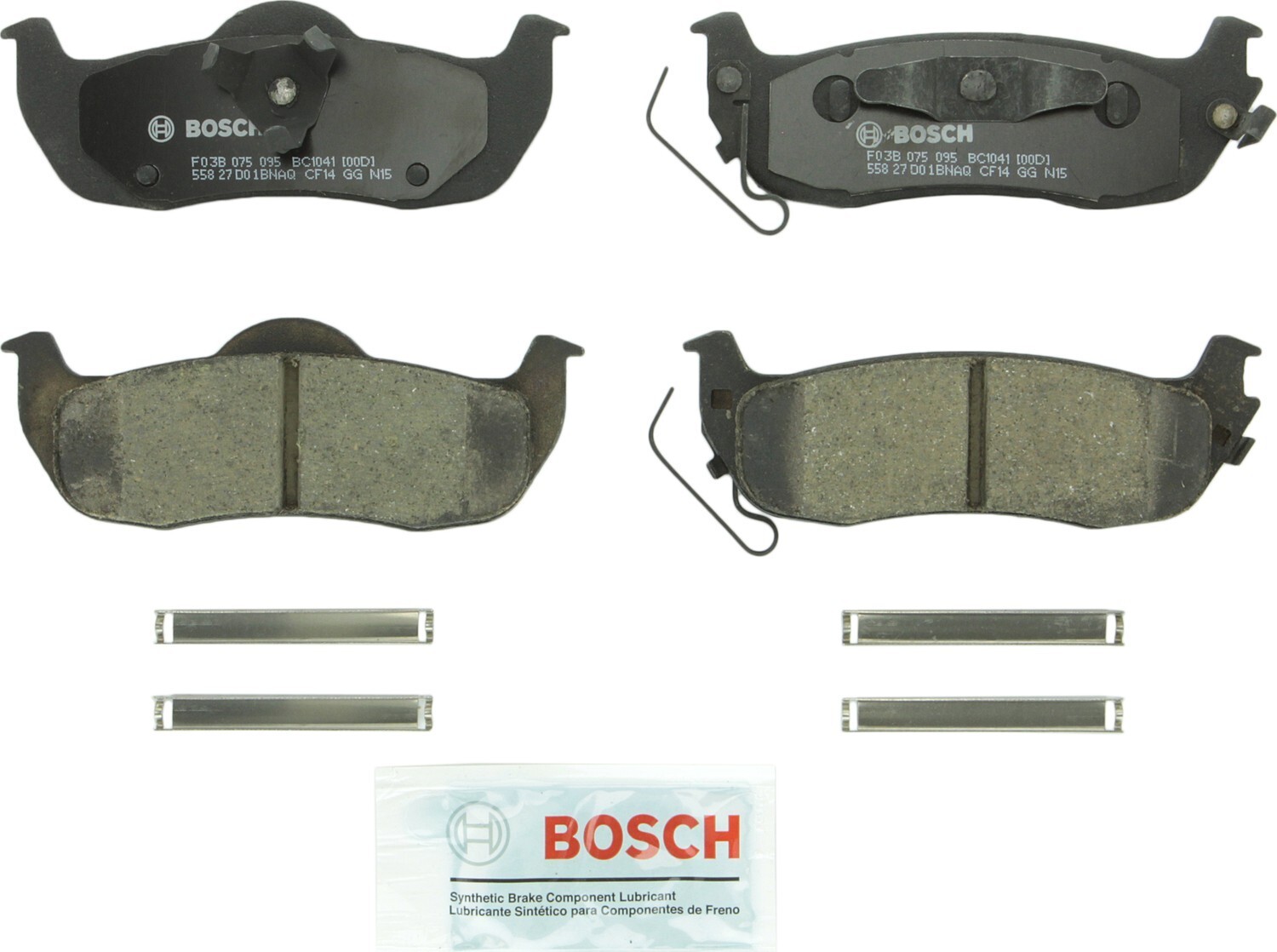 Bosch QuietCast Rear Ceramic Brake Pad Set for QX56 Grand Cherokee ...