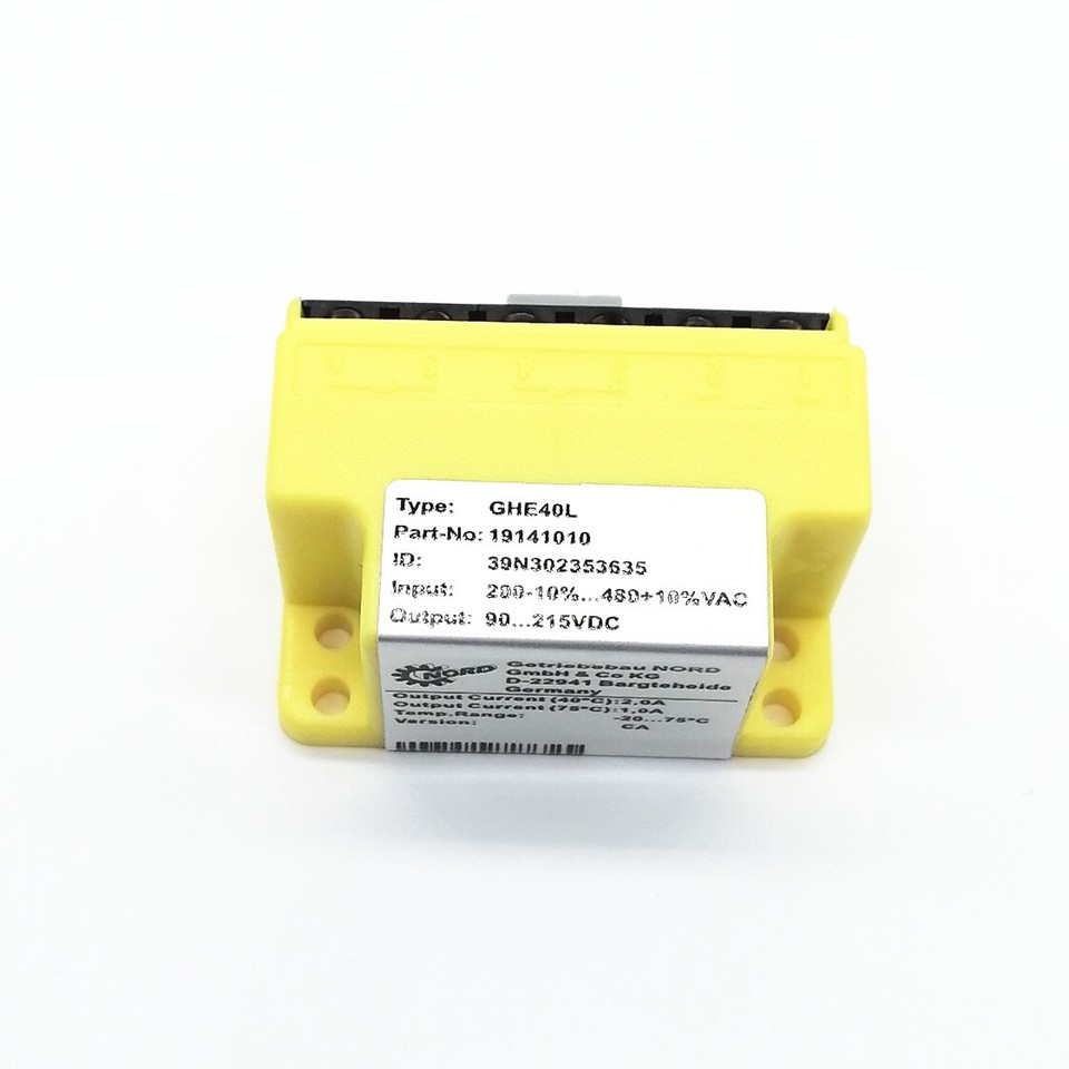 FOR NORD Motor Rectifier GHE40L 19141010 AC200-480V DC90-215V | eBay