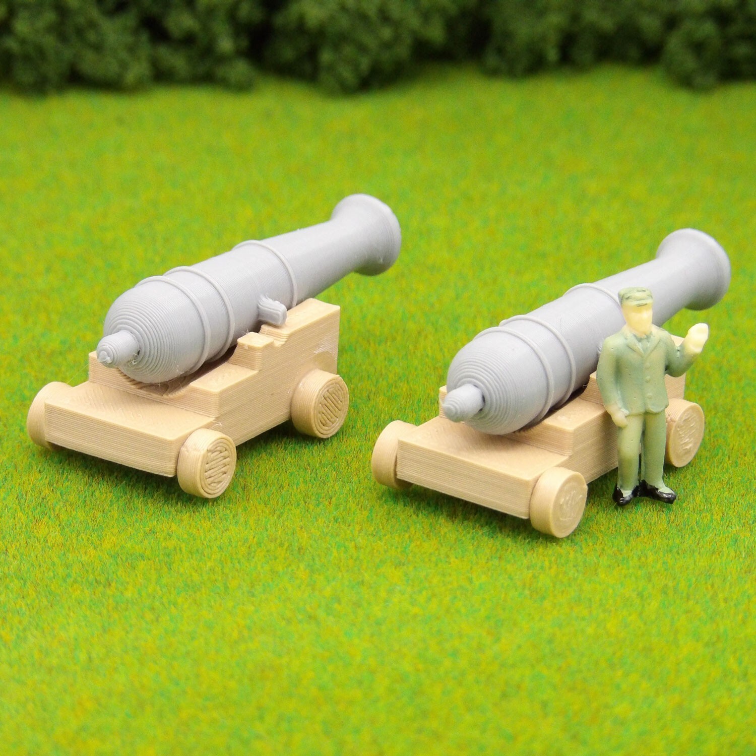 Two HO Scale Cannons – 3D Printed Military Guns - Diorama Scenes ...