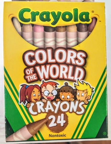 (6) Boxes Crayola Colors of the World Crayons, 24 Ct, Skin Tone, School ...