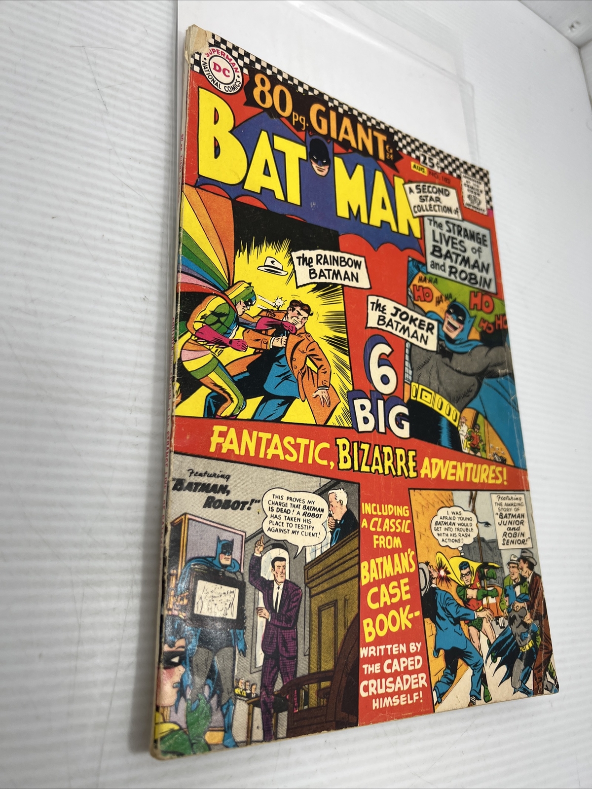 RARE Batman #182-1966 fn 80 page Giant Dick Sprang Sheldon Moldoff ...