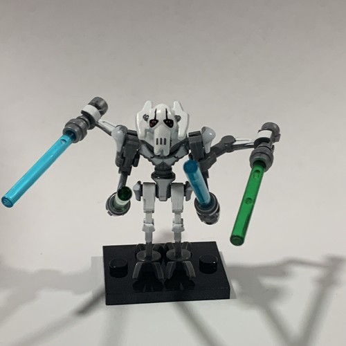 Custom Star Wars White General Grievous w/ Minifig Baseplate | eBay
