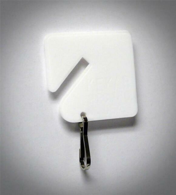 HPC PLT-1 KeKab Key Tags 20 Pack Plastic White Blank USA Replacement ...