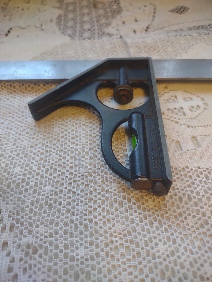 Vintage Combination Square 12” With Level Square Made In USA!!!! | eBay