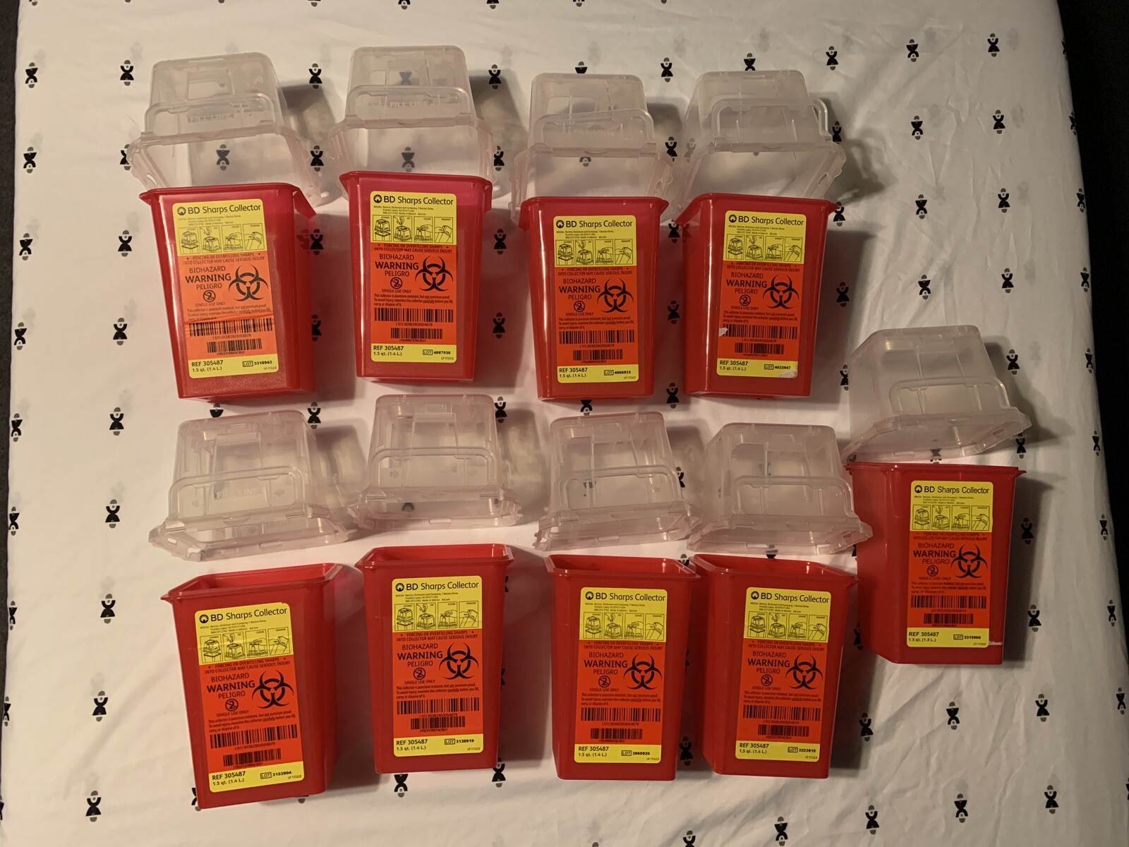 10x BD SHARPS COLLECTOR 1.5 Qt #305487 With Lids. | eBay