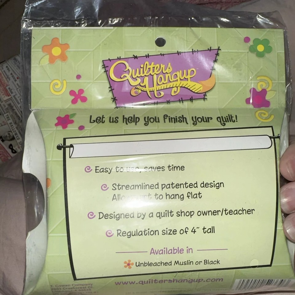 Quilters Hangup Pleated Quilt Sleeve in 100% Cotton Natural Muslin | eBay