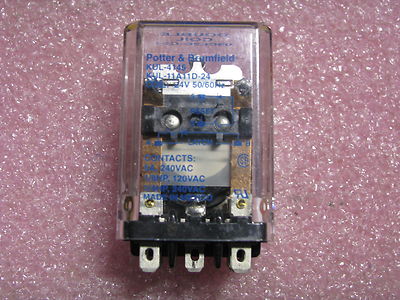 POTTER & BRUMFIELD RELAY # KUL-11A11D-24 NSN: 5945-01-280-9963 | eBay