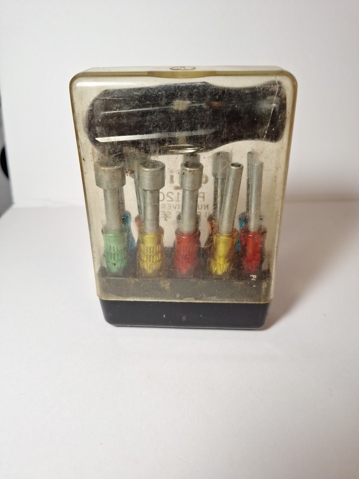 Vintage Xcelite, 10 Piece, Mini Nut Driver Set PS-120 in Case, Made In ...