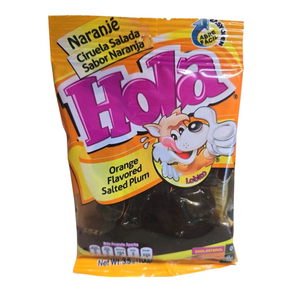 3x Hola salted Plum Orange flav (ciruela sabor naranja) 3.5 oz Mexican ...
