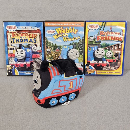 Thomas The Train & Friends 3 DVD Lot Bonus Plush Children Kids Animated ...