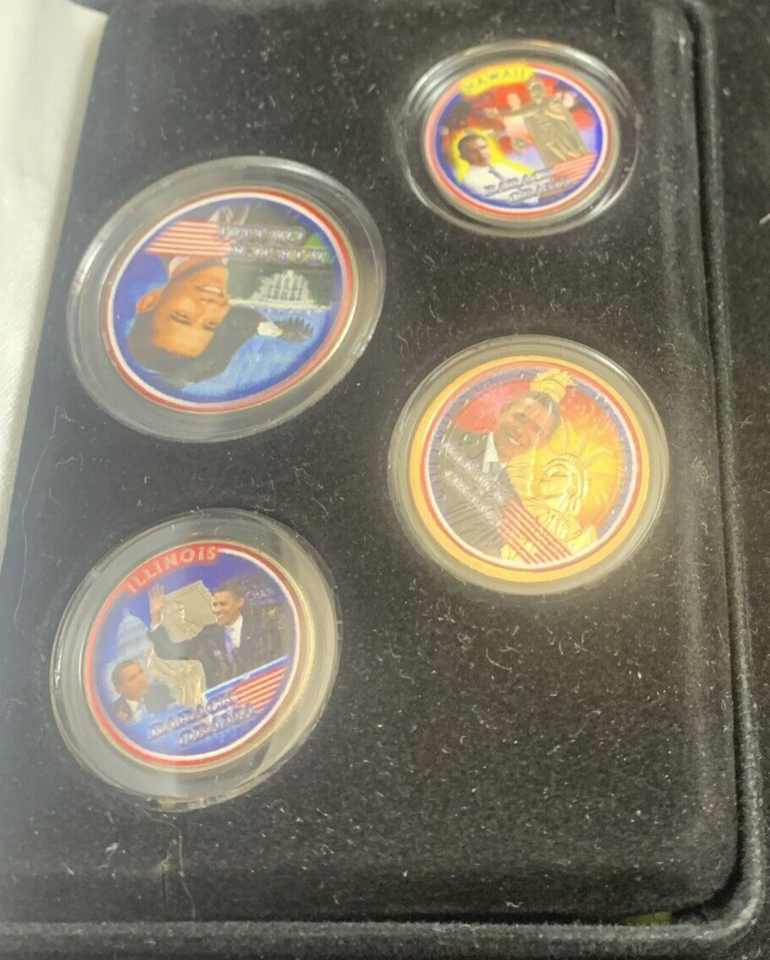 The President OBAMA Colored Commemorative Coins | eBay