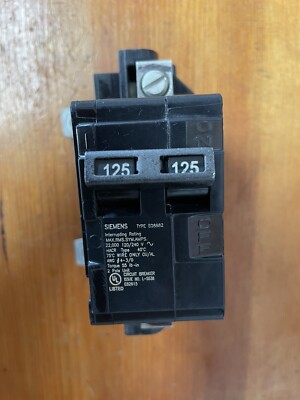 Siemens MBK125A Eq9682 240VAC 125 Amp 2-Pole Main Breaker | eBay