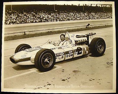1964 ROGER WARD INDIANAPOLIS MOTOR SPEEDWAY PHOTOGRAPH 2nd PLACE WINNER ...