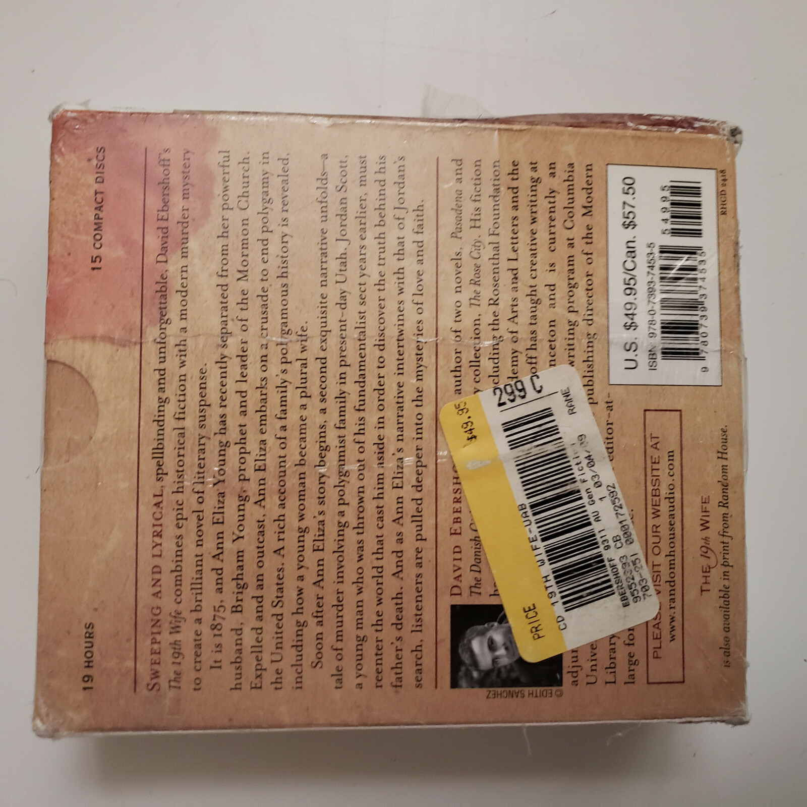 The 19th Wife by David Ebershoff (2008, Compact Disc, Unabridged ...