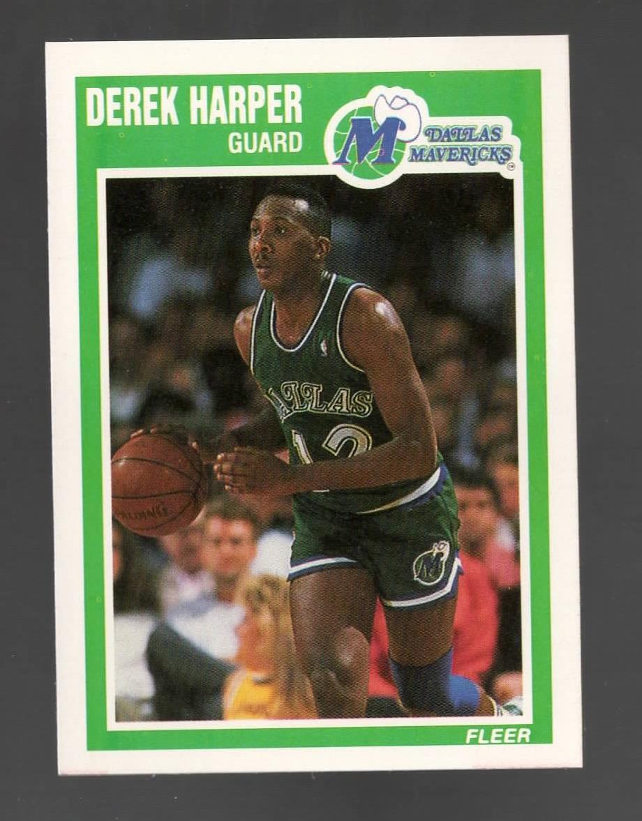 1989-90 Fleer Derek Harper Dallas Mavericks #35 Near Mint or Better | eBay