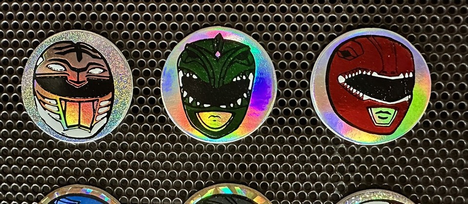 1994 Mighty Morphin Power Rangers POG / Power Cap - Green Ranger FOIL ...