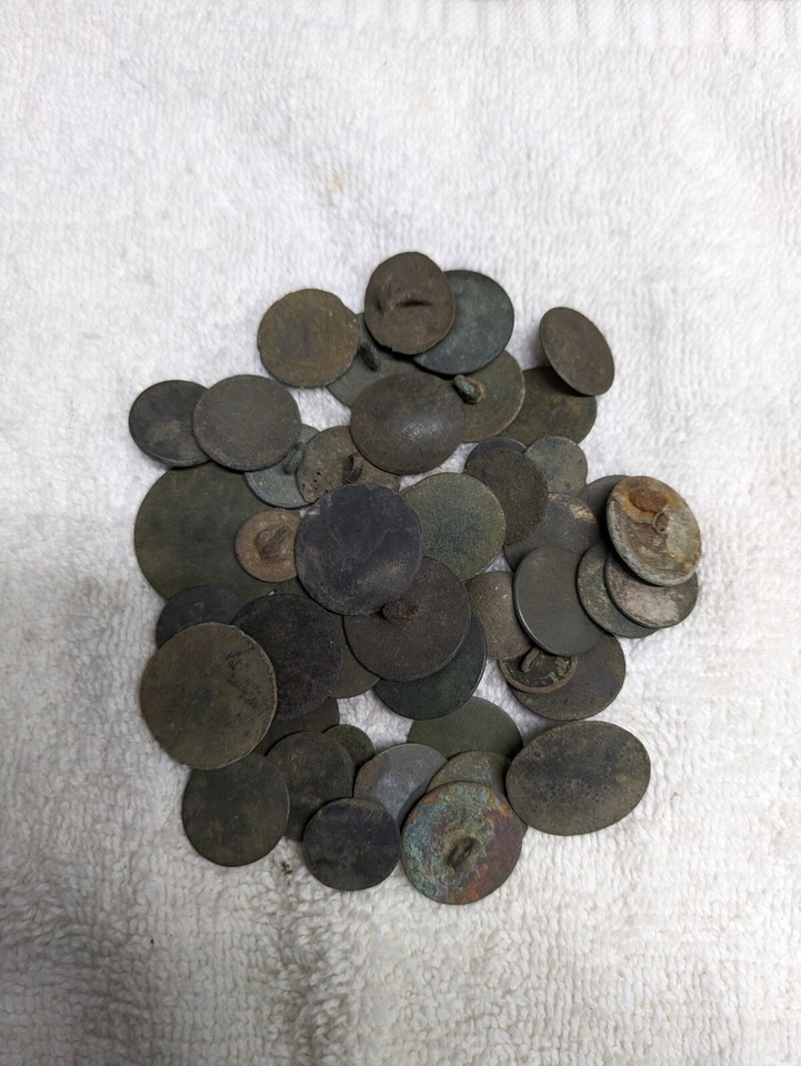 50 Buttons Colonial to Civil War Era Dug | eBay
