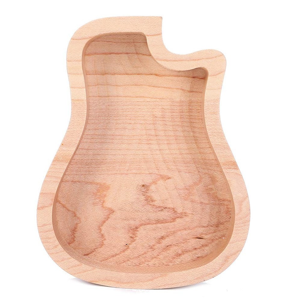 Wooden Guitar Pick Box, Maple Storage Case Delicate Shape Musical ...