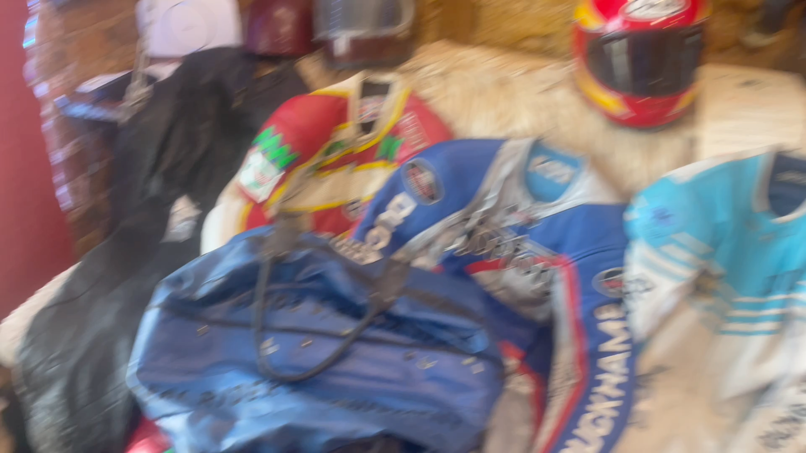 Ken Buckmaster Lewis Leathers Triumph Racing Suit + 1975 Certificate ...