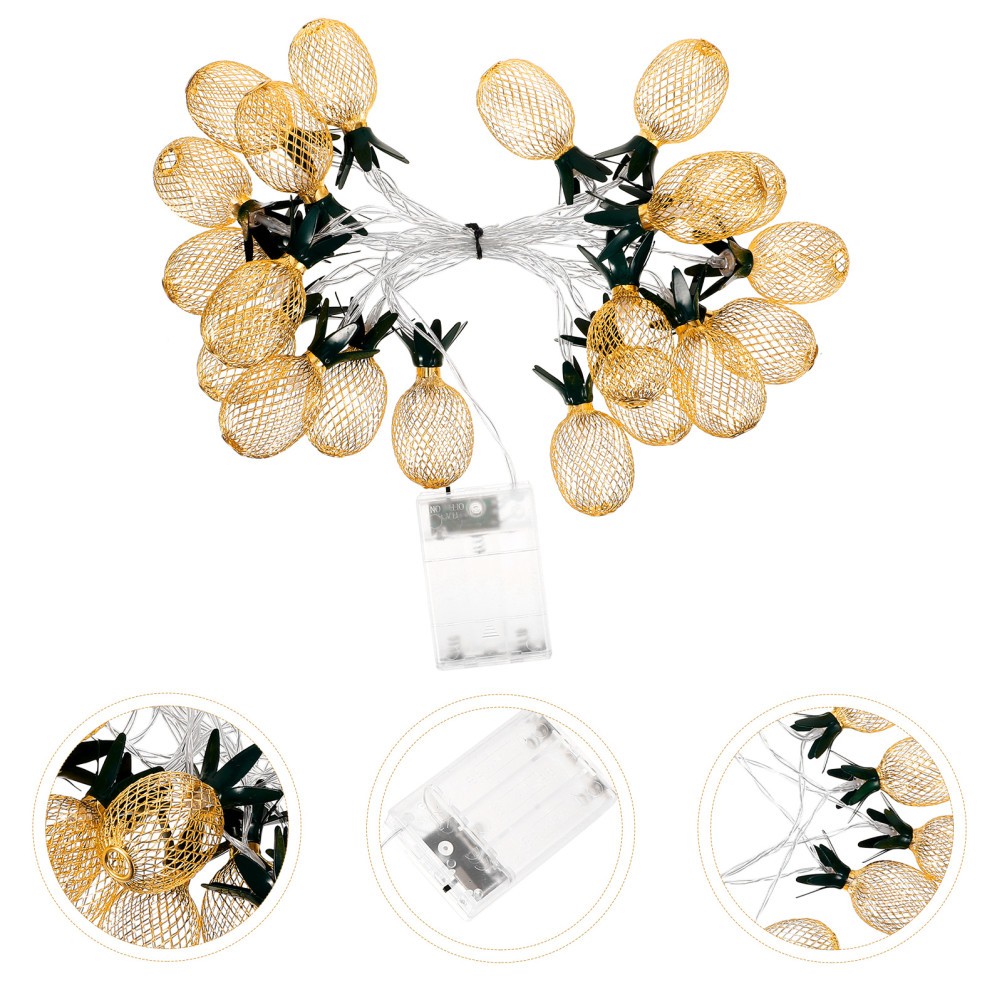 1 String of Light String Pendants Pineapple Hanging Light String ...