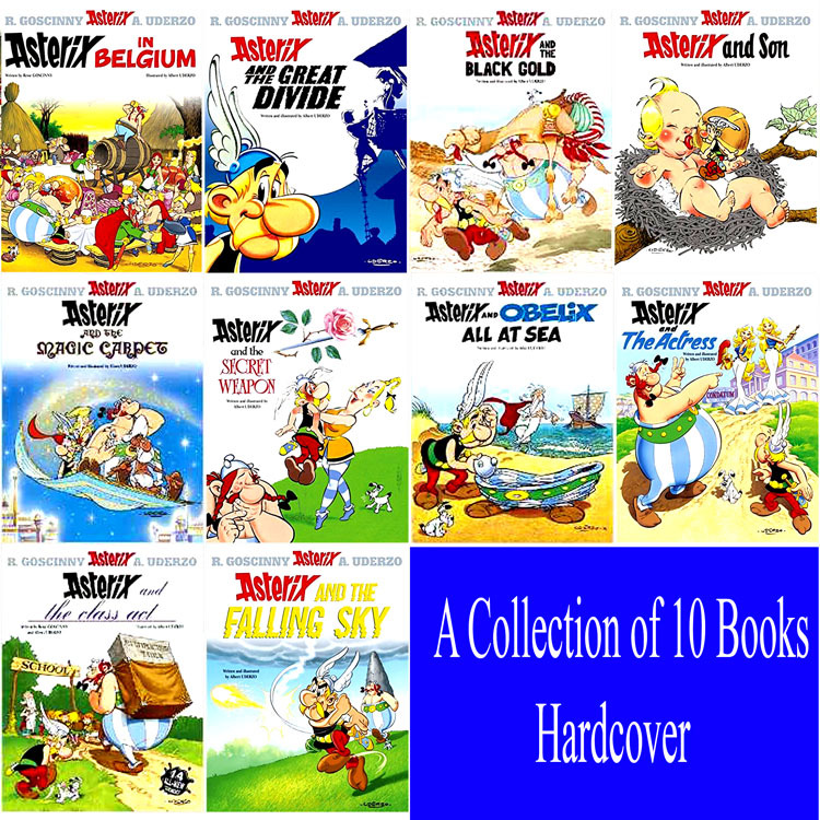 Asterix Books Collection by Rene Goscinny. Brand New 10 Hardcovers. In ...