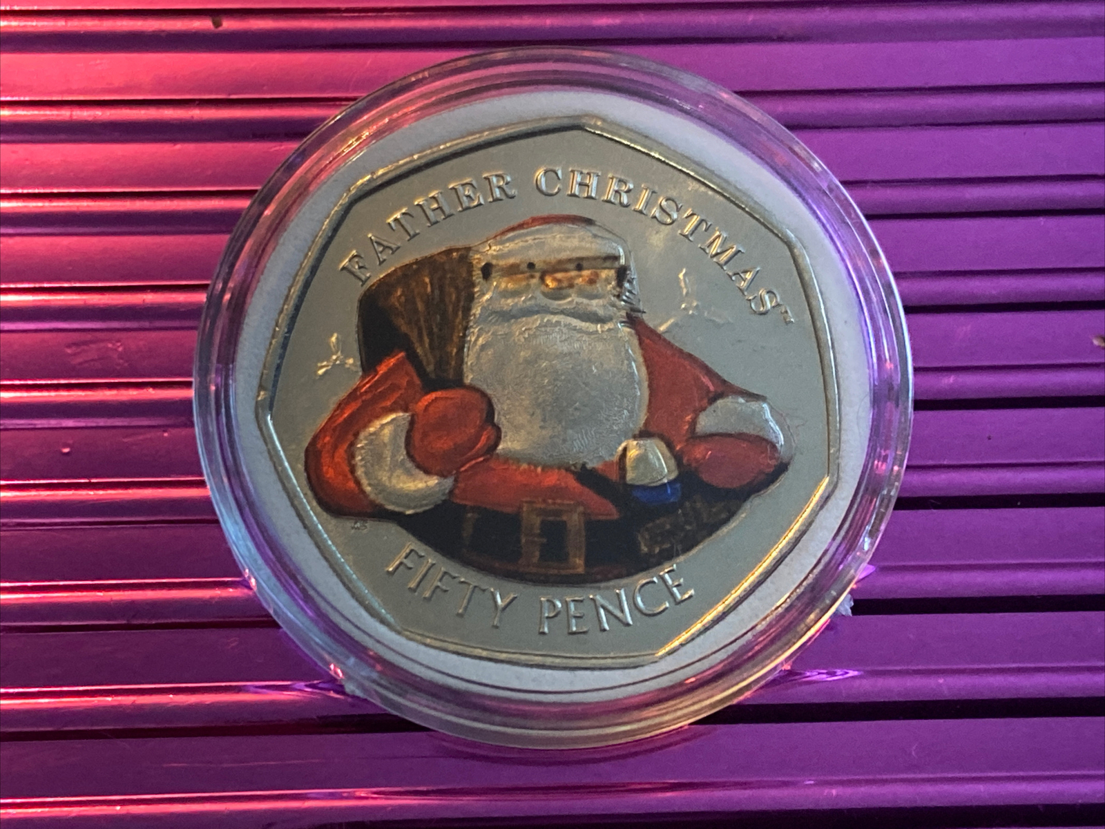 Father Christmas 🎅 50p Uncirculated 2018 Coin Gibraltar 🇬🇮 Collectable ...